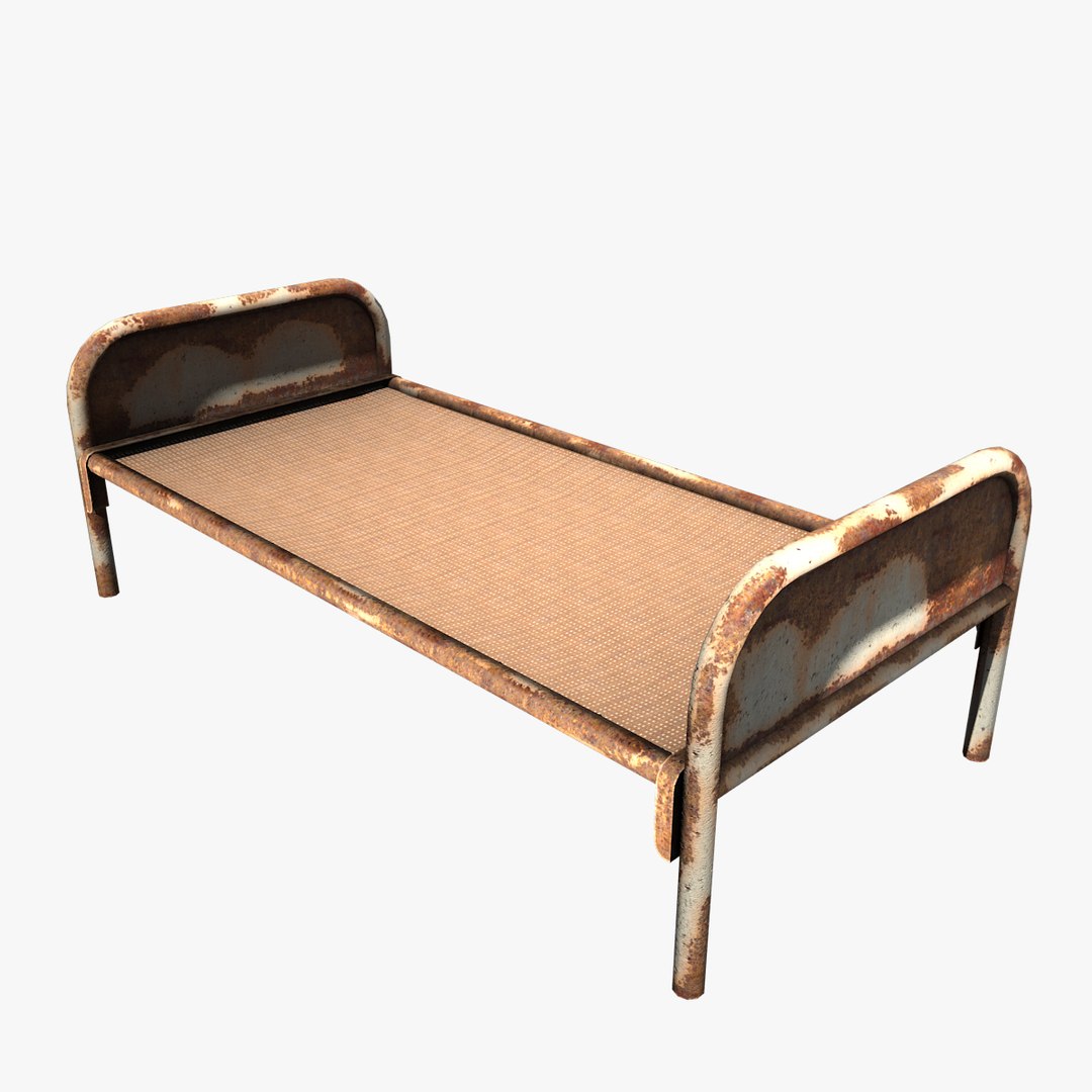 rusty bed 3d max