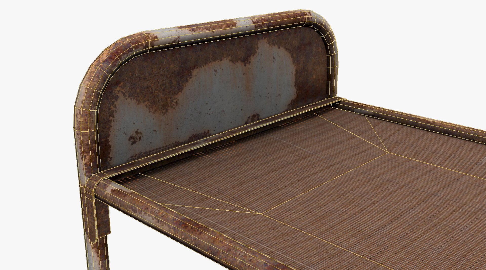rusty bed 3d max