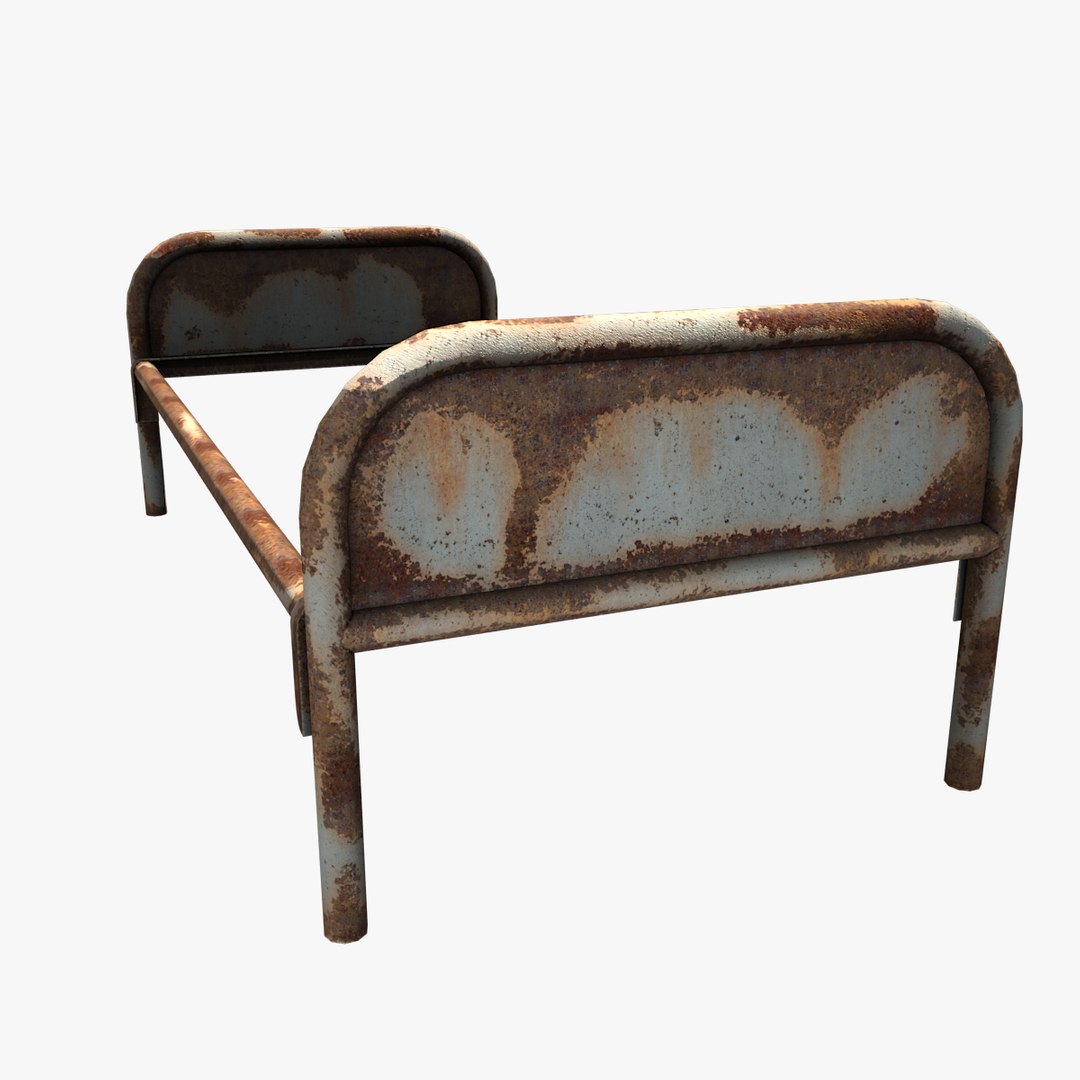 rusty bed 3d max