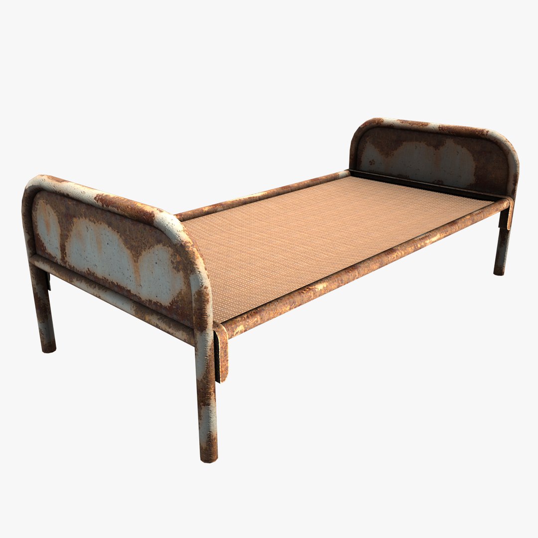 rusty bed 3d max