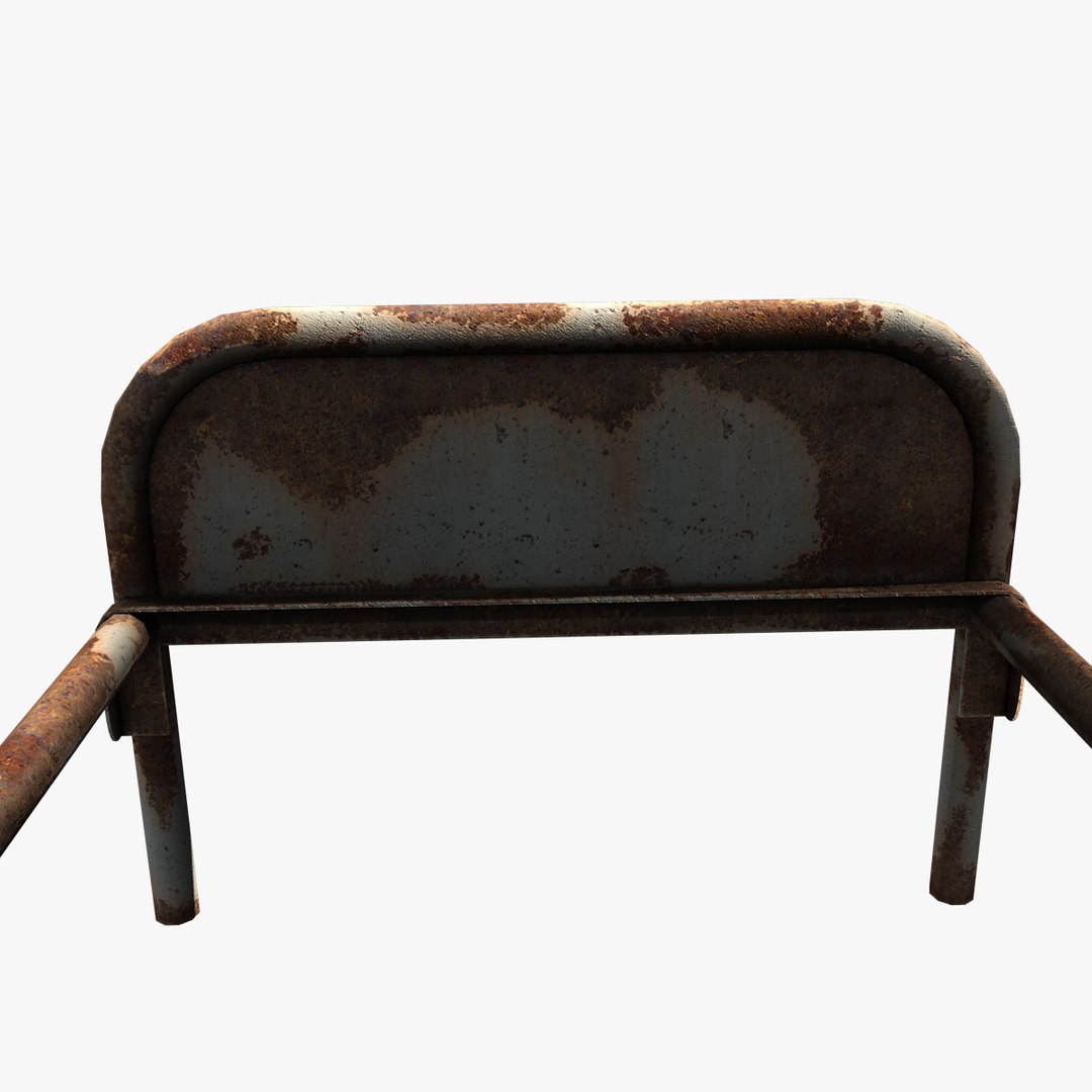 rusty bed 3d max