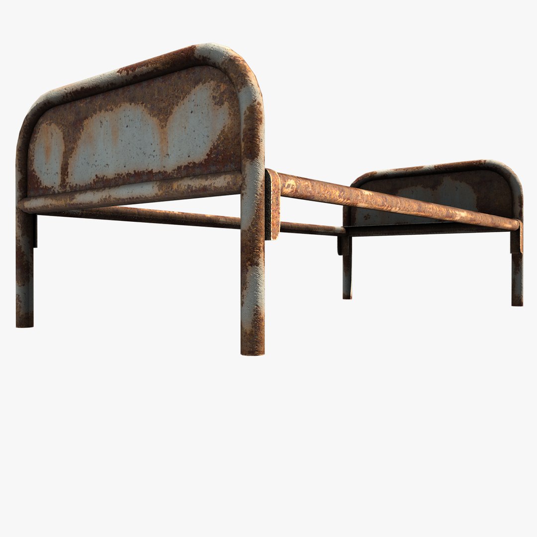 rusty bed 3d max