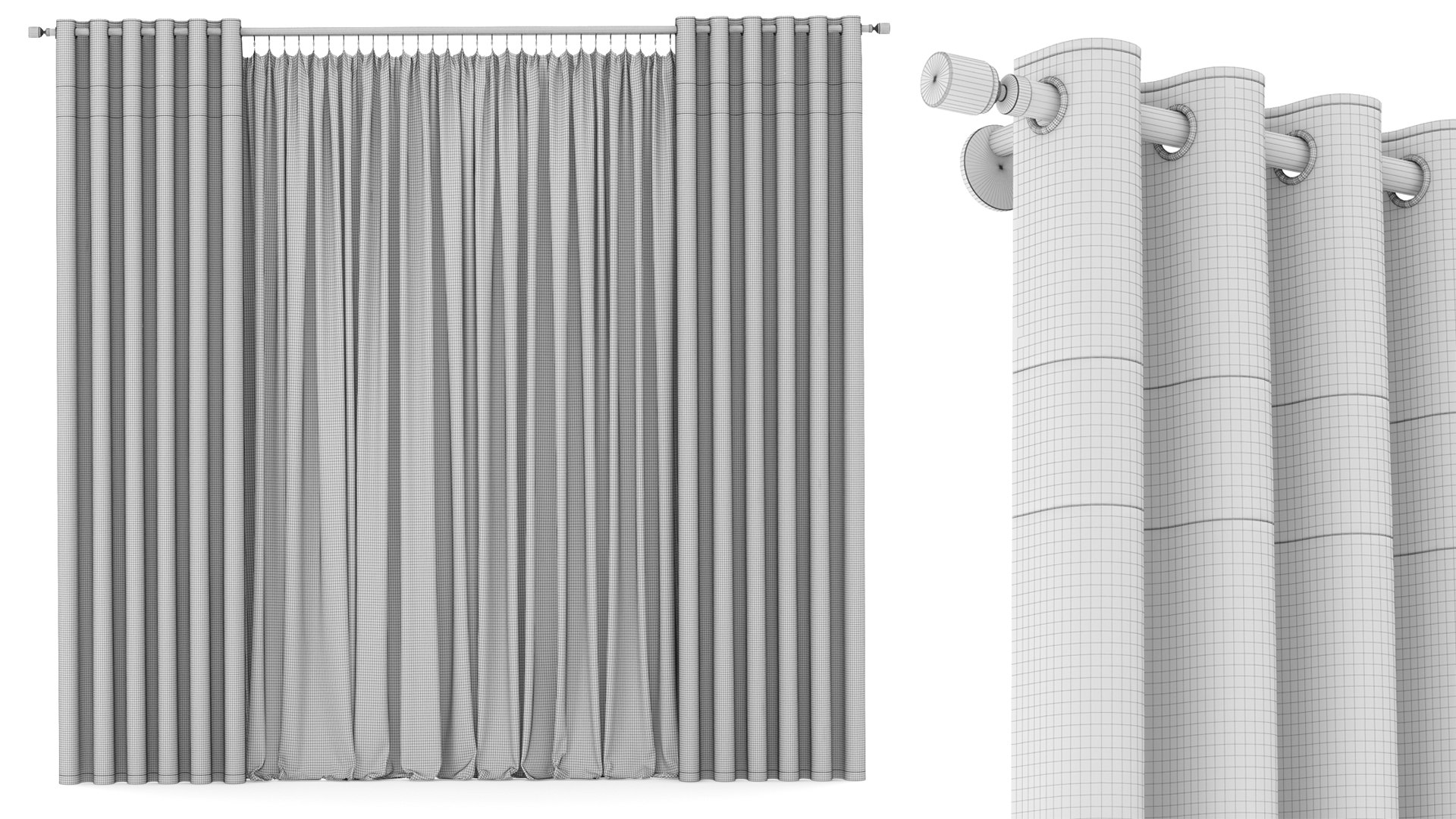 Curtain Collection 1 3D Model - TurboSquid 2106724