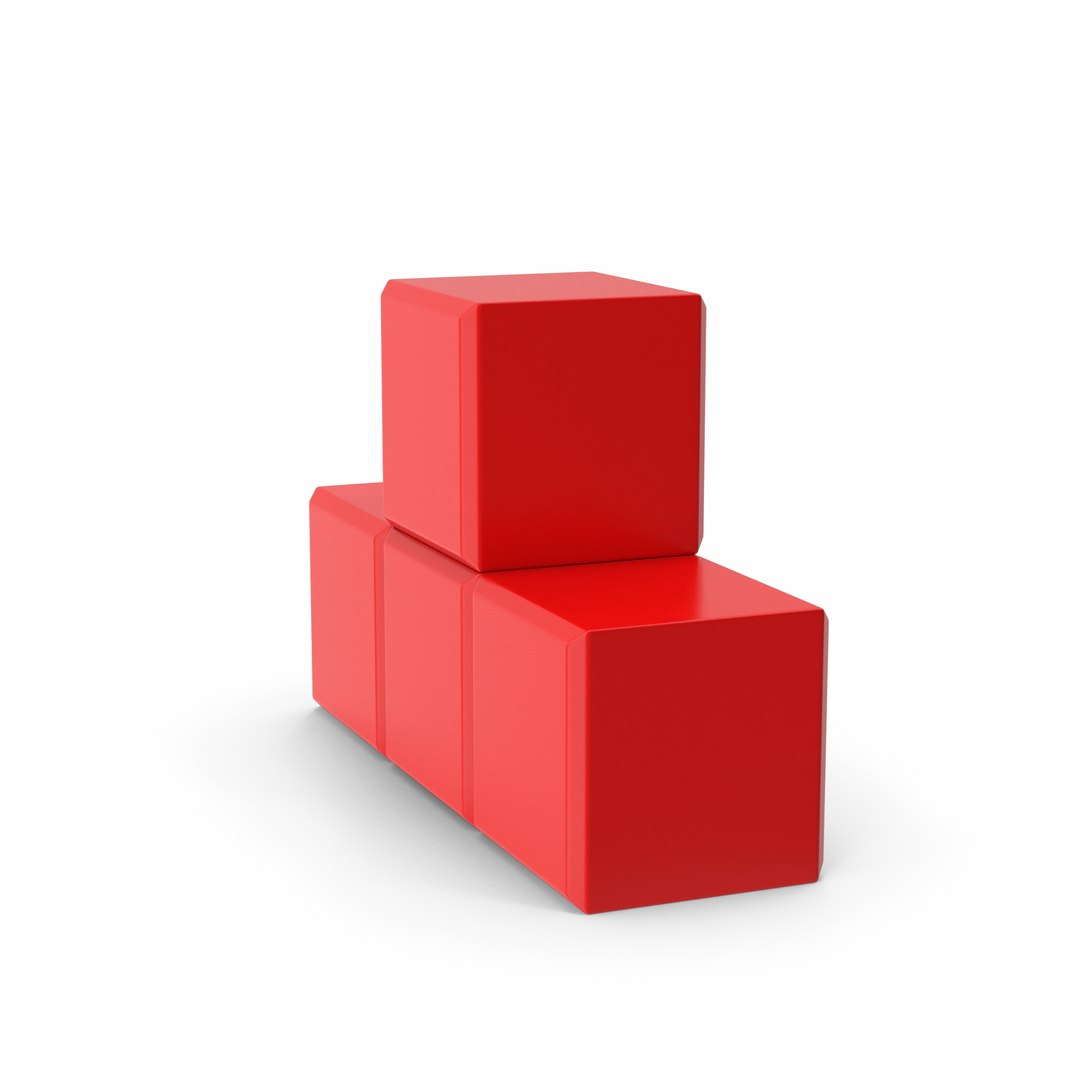 3D Tetris T-Block Model - TurboSquid 1875761