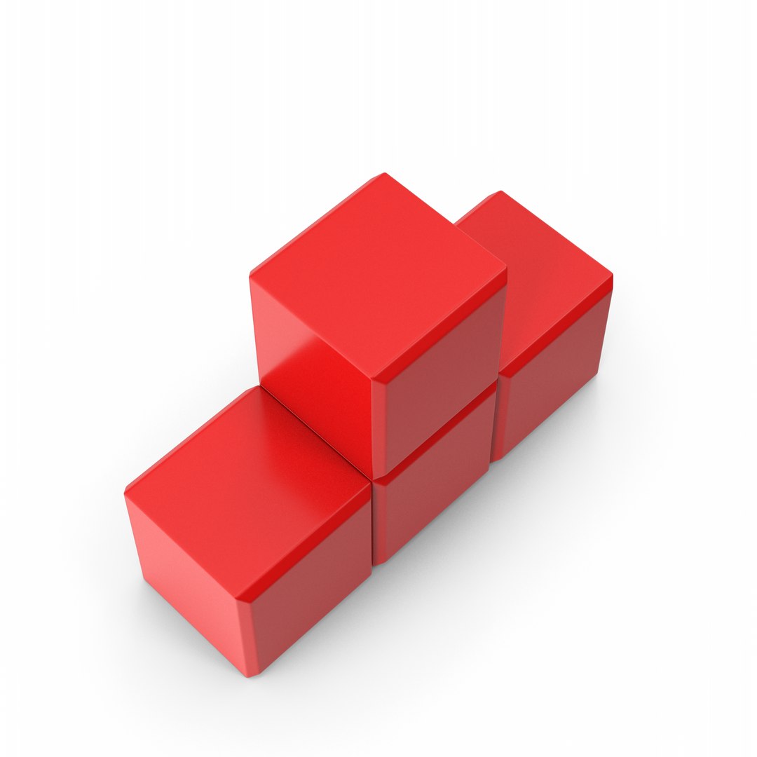 3D Tetris T-Block Model - TurboSquid 1875761