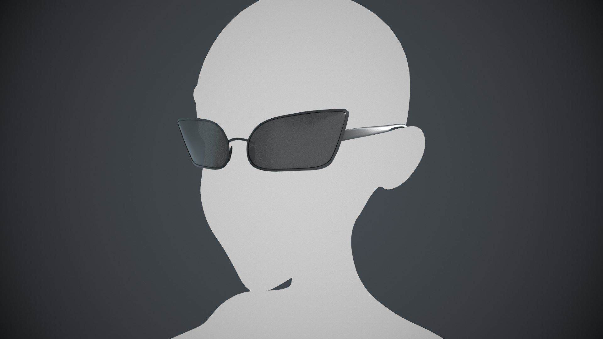 3D Model Stylized Black Glasses Style 3 - TurboSquid 1927500