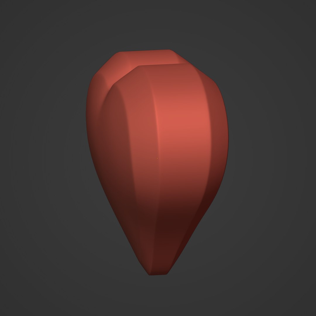 Cartoon Heart Shape 3D Model - TurboSquid 1856516