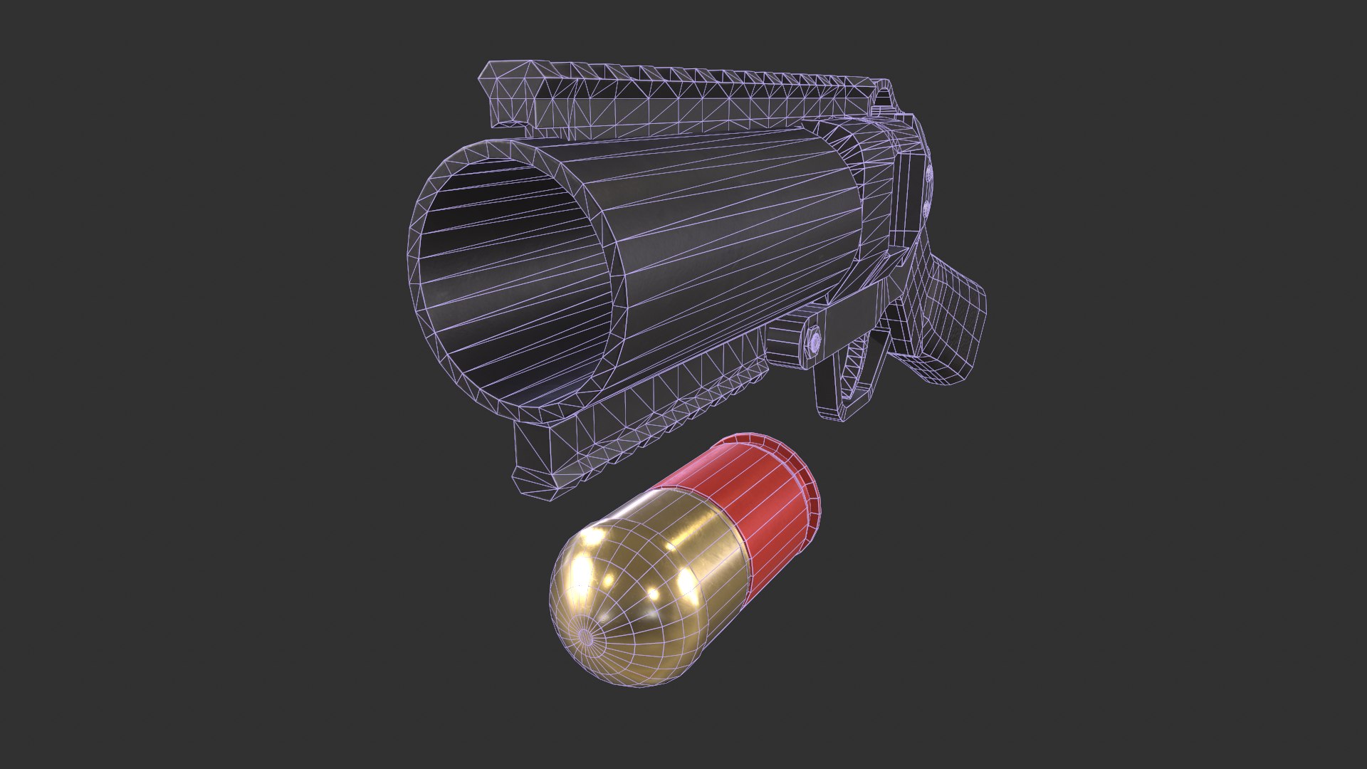 3D M052 40mm Grenade Launcher Model - TurboSquid 1989711
