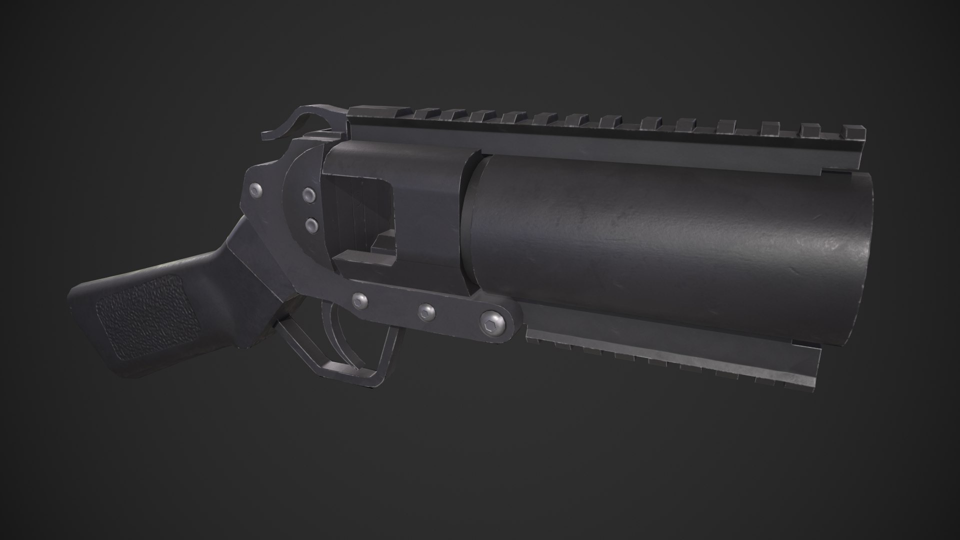 3D M052 40mm Grenade Launcher Model - TurboSquid 1989711