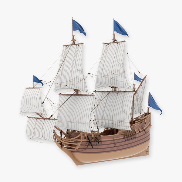 Galeas ship sea 3D model - TurboSquid 1152106