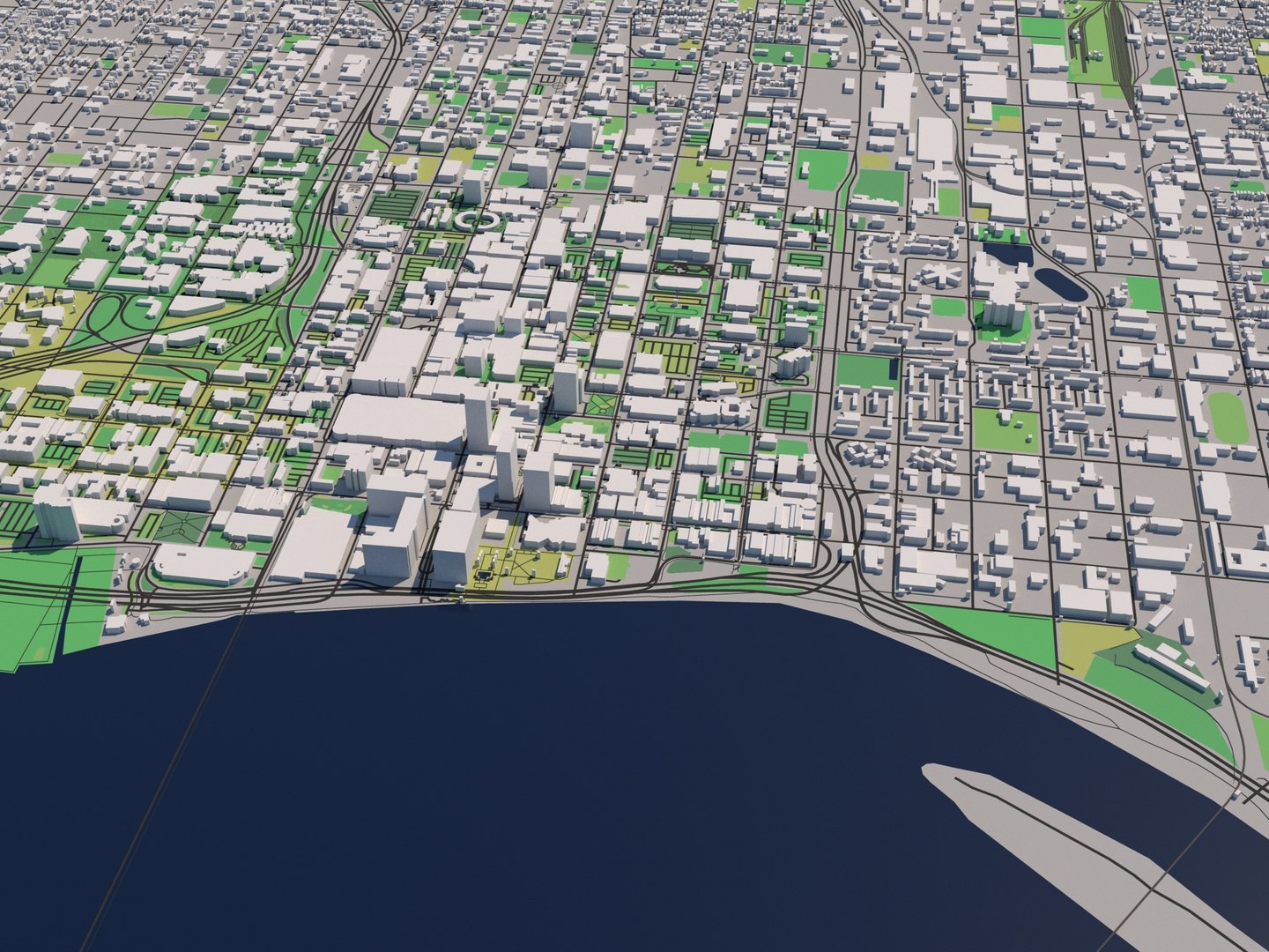 3D City Louisville Model - TurboSquid 1432851