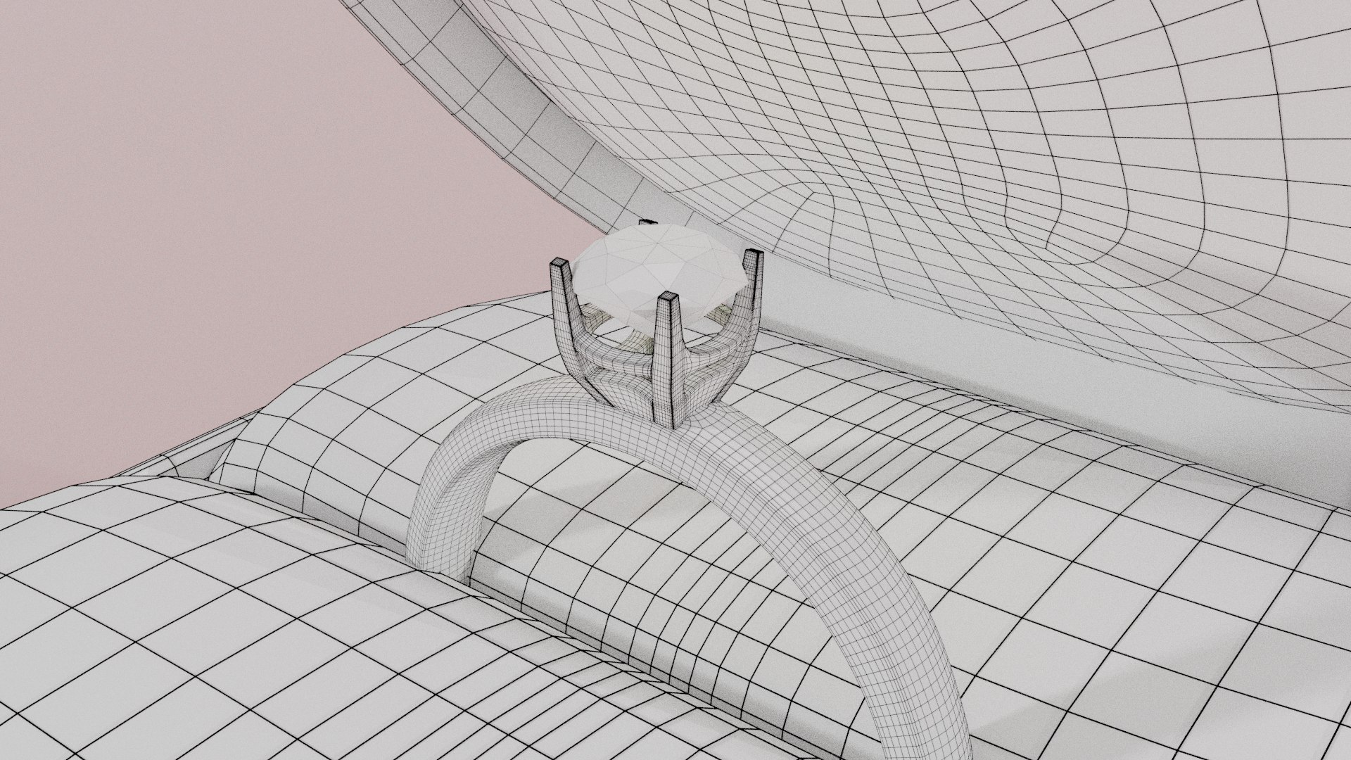 3D Diamond Ring Case - TurboSquid 1442197