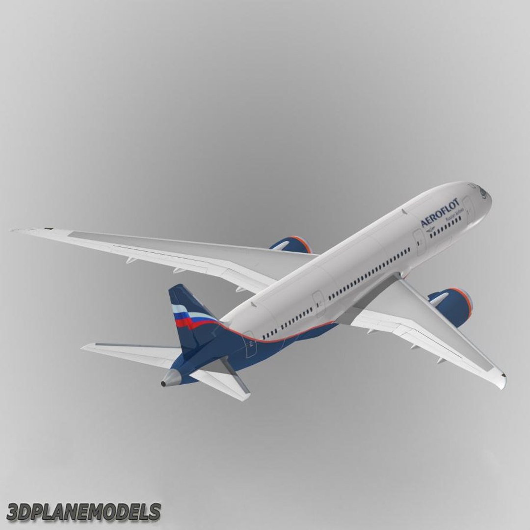 B787-8 Aeroflot 3d Max