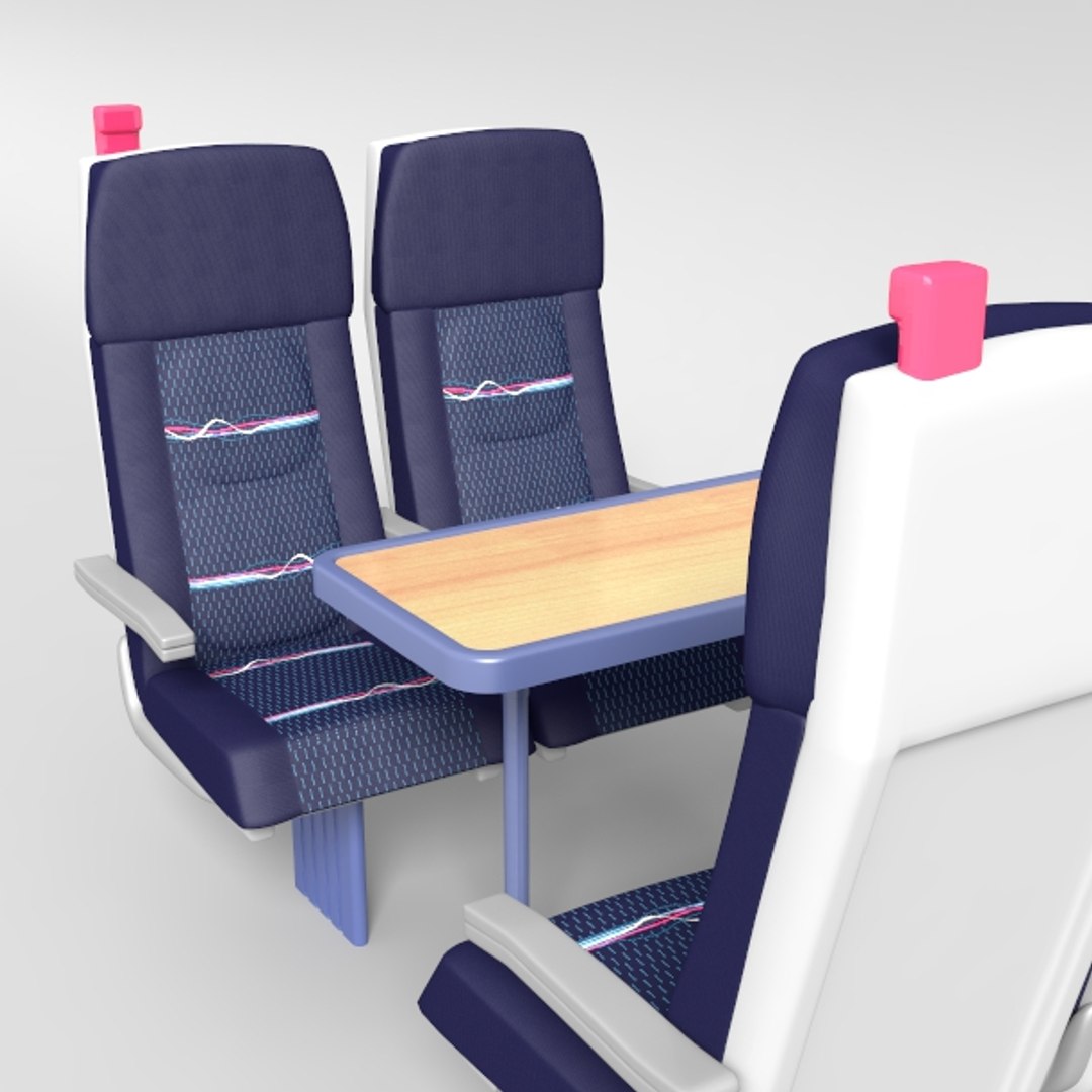 3d Train Seat