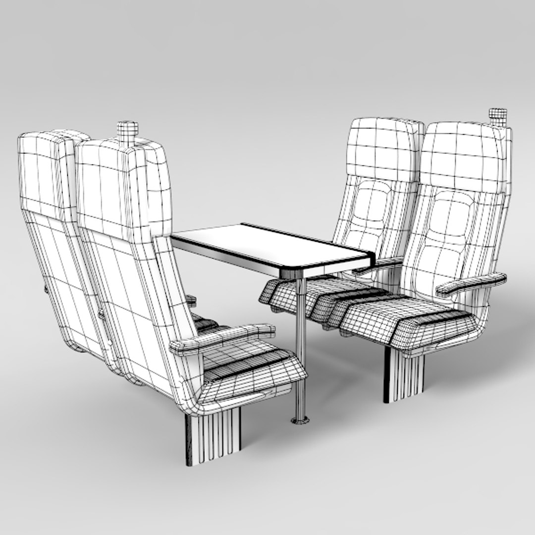 3d Train Seat