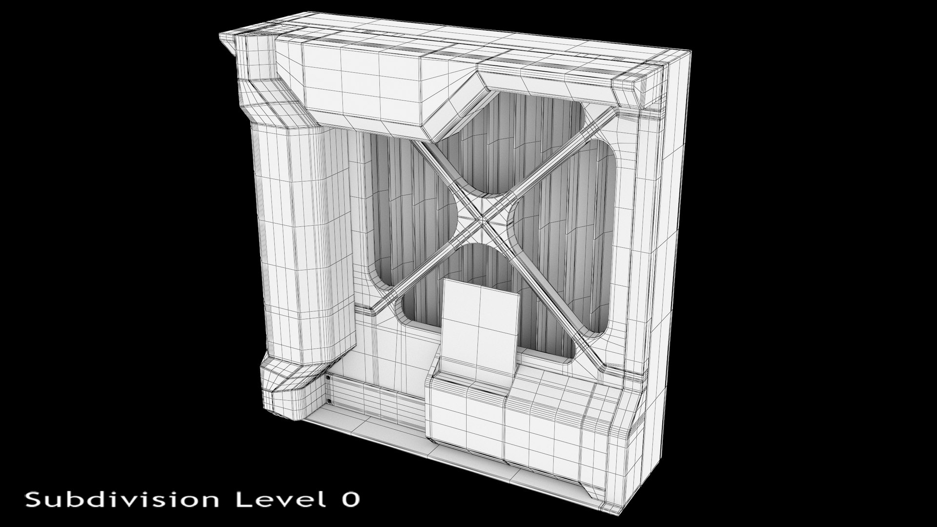 3D Model Sci-fi Ventilation Part Interior With Terminal PBR ...