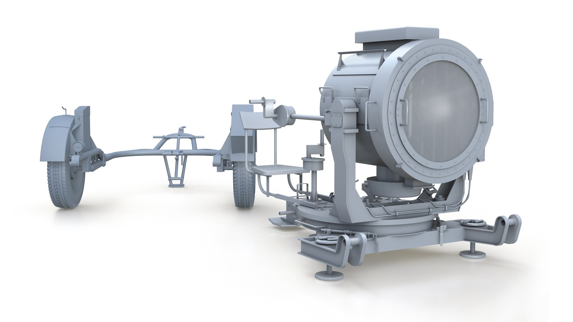 3D 60cm Flak Scheinwerfer 36 - Flak SW36 - TurboSquid 1943077