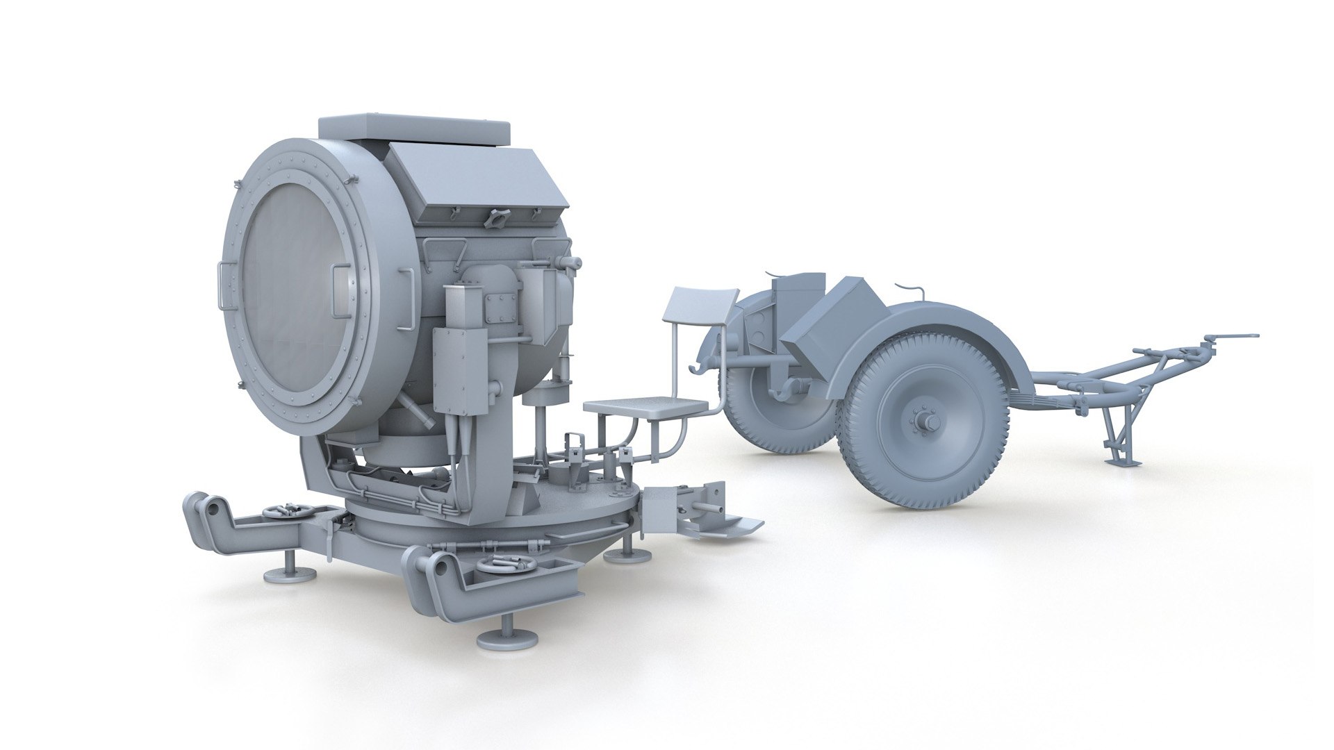 3D 60cm Flak Scheinwerfer 36 - Flak SW36 - TurboSquid 1943077