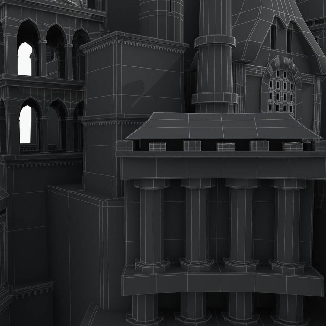 Castle 2 3D model - TurboSquid 2128795