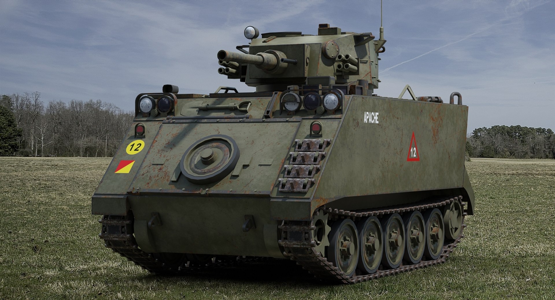 3D Model M113a1 Support Vehicle - TurboSquid 1397079