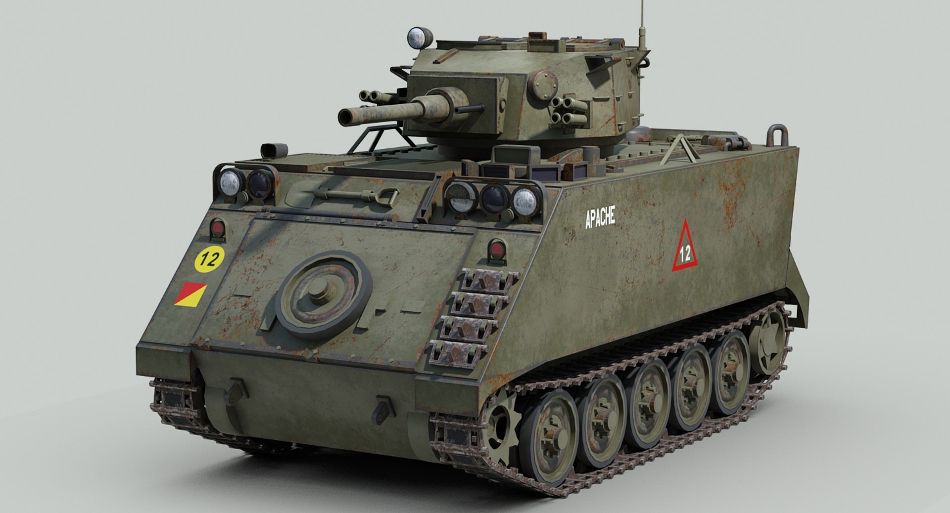 3D Model M113a1 Support Vehicle - TurboSquid 1397079