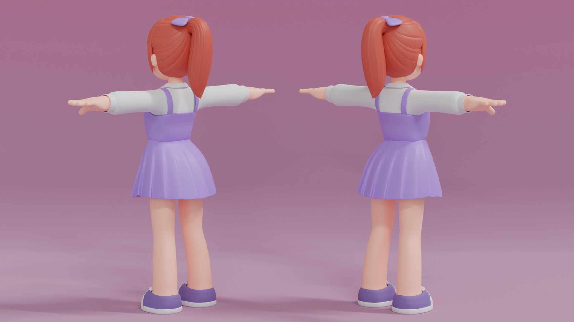 Minimal Woman Cartoon Character 03 3D Model - TurboSquid 1961327