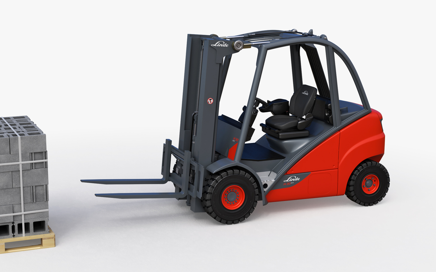 Electric Forklift Linde E30 3D - TurboSquid 1704761