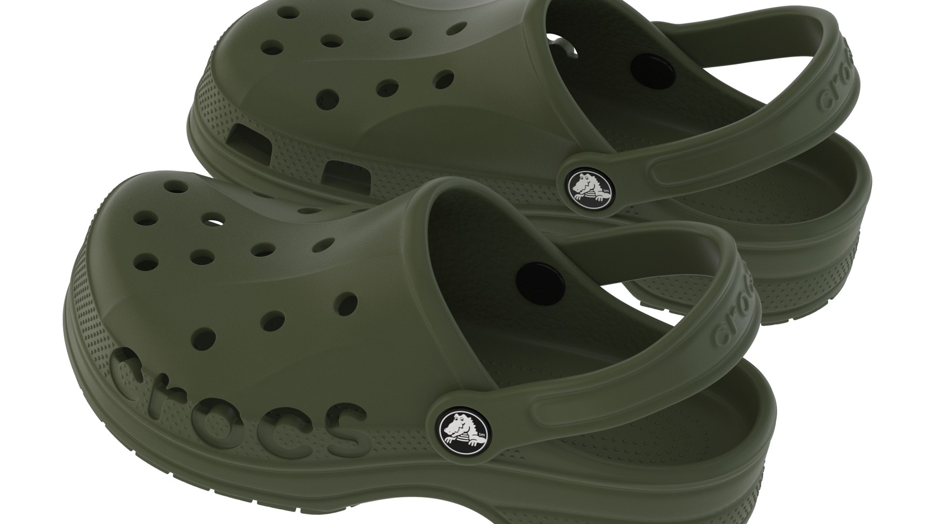 Crocs Baya Clog Army Green 3D Model - TurboSquid 2416274