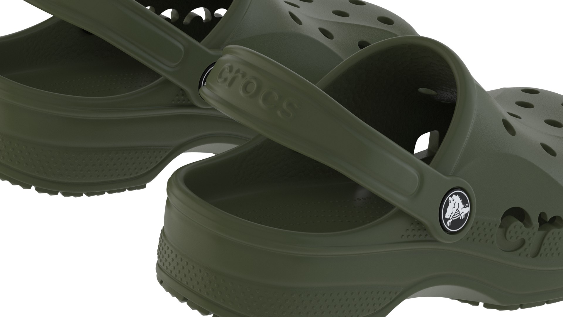 Crocs Baya Clog Army Green 3D Model - TurboSquid 2416274
