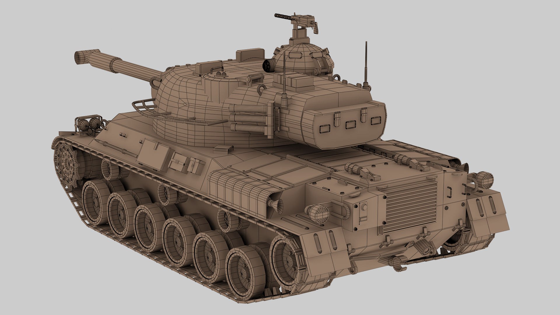 Japan Type 61 Tank Track 3d Model