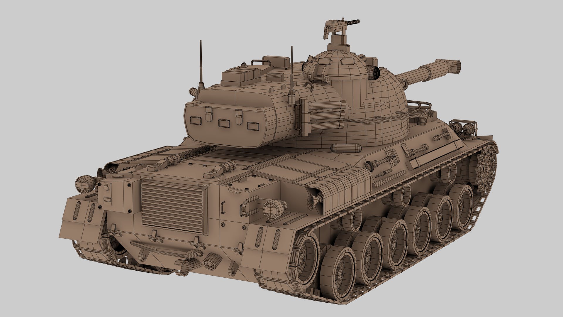 Japan Type 61 Tank Track 3d Model