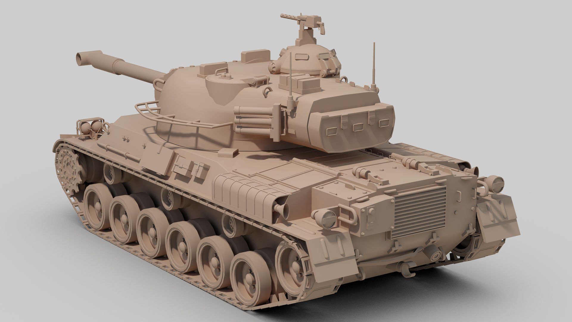 Japan Type 61 Tank Track 3d Model