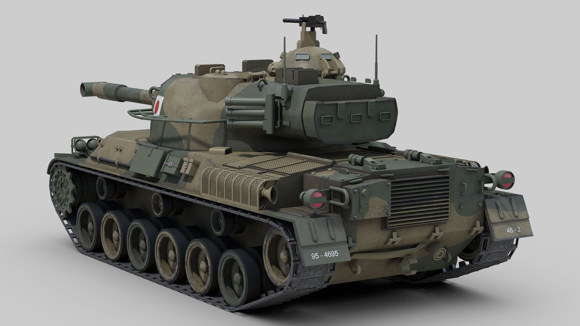Japan Type 61 Tank Track 3d Model