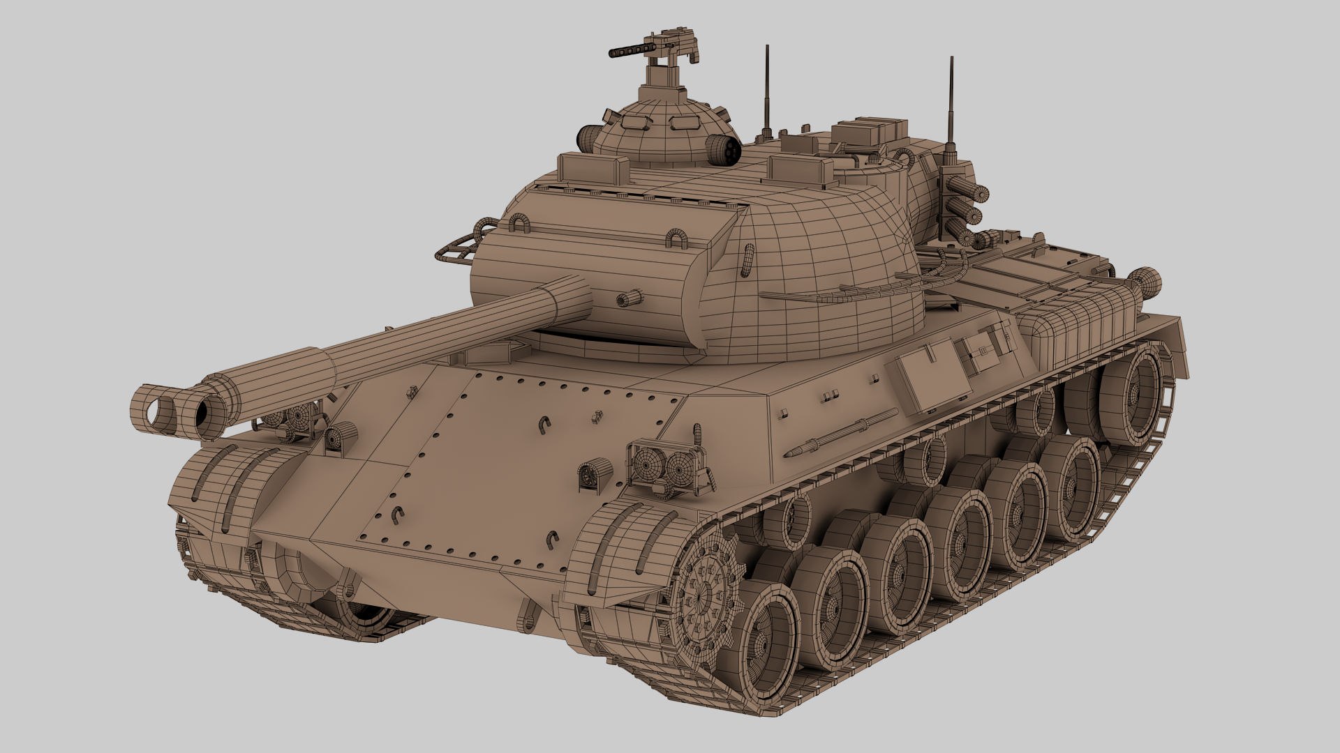 Japan Type 61 Tank Track 3d Model