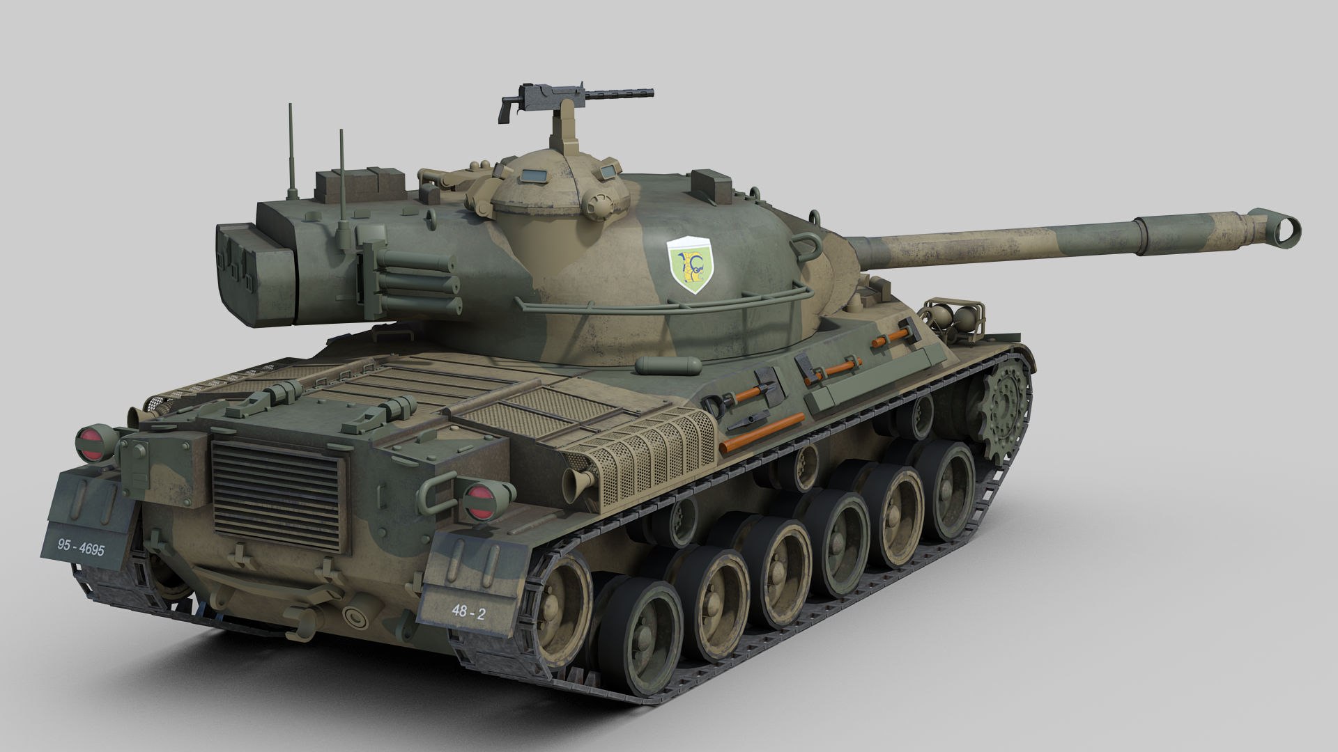 Japan Type 61 Tank Track 3d Model