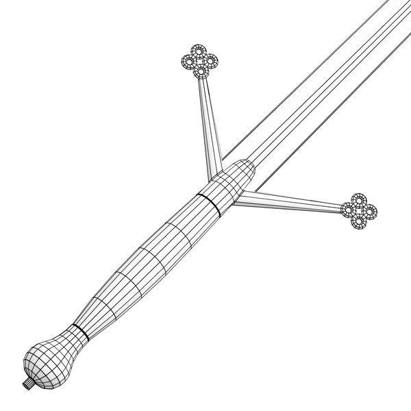 3D scottish brass claymore sword model - TurboSquid 1570617