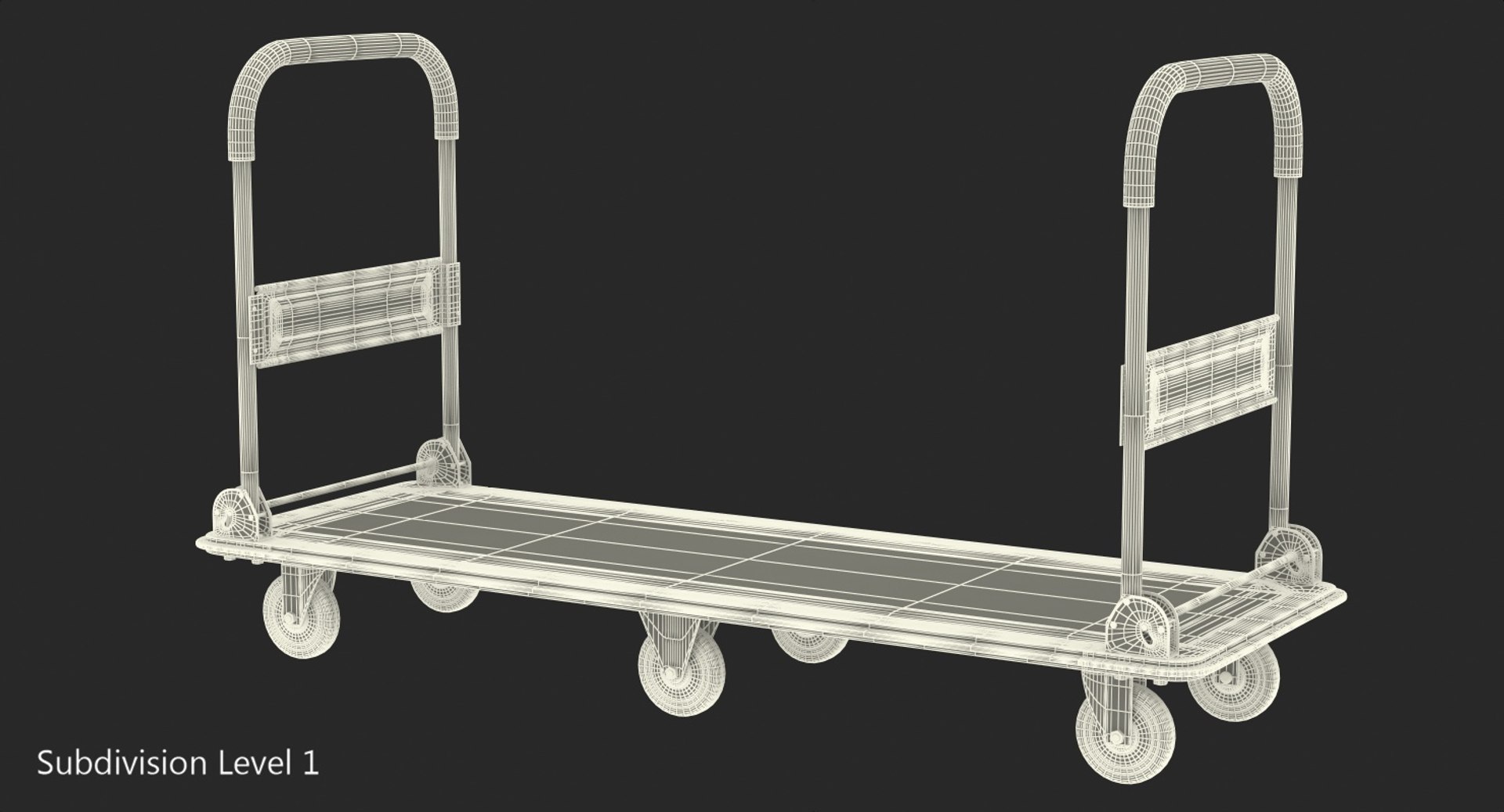 3D Platform Hand Truck Trolley Model - TurboSquid 1415748