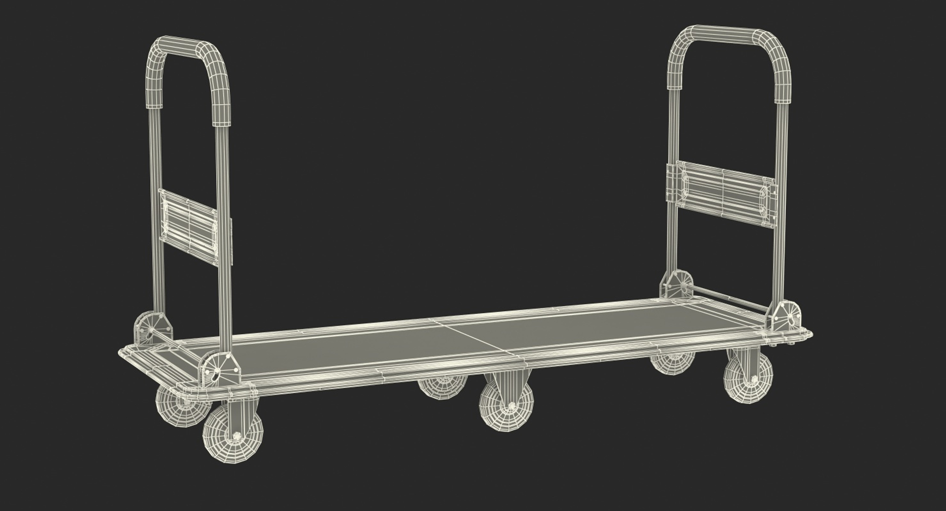 3D Platform Hand Truck Trolley Model - TurboSquid 1415748
