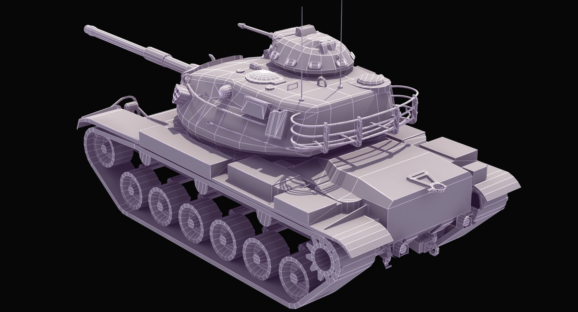 3d Model M60a3 Battle Tank