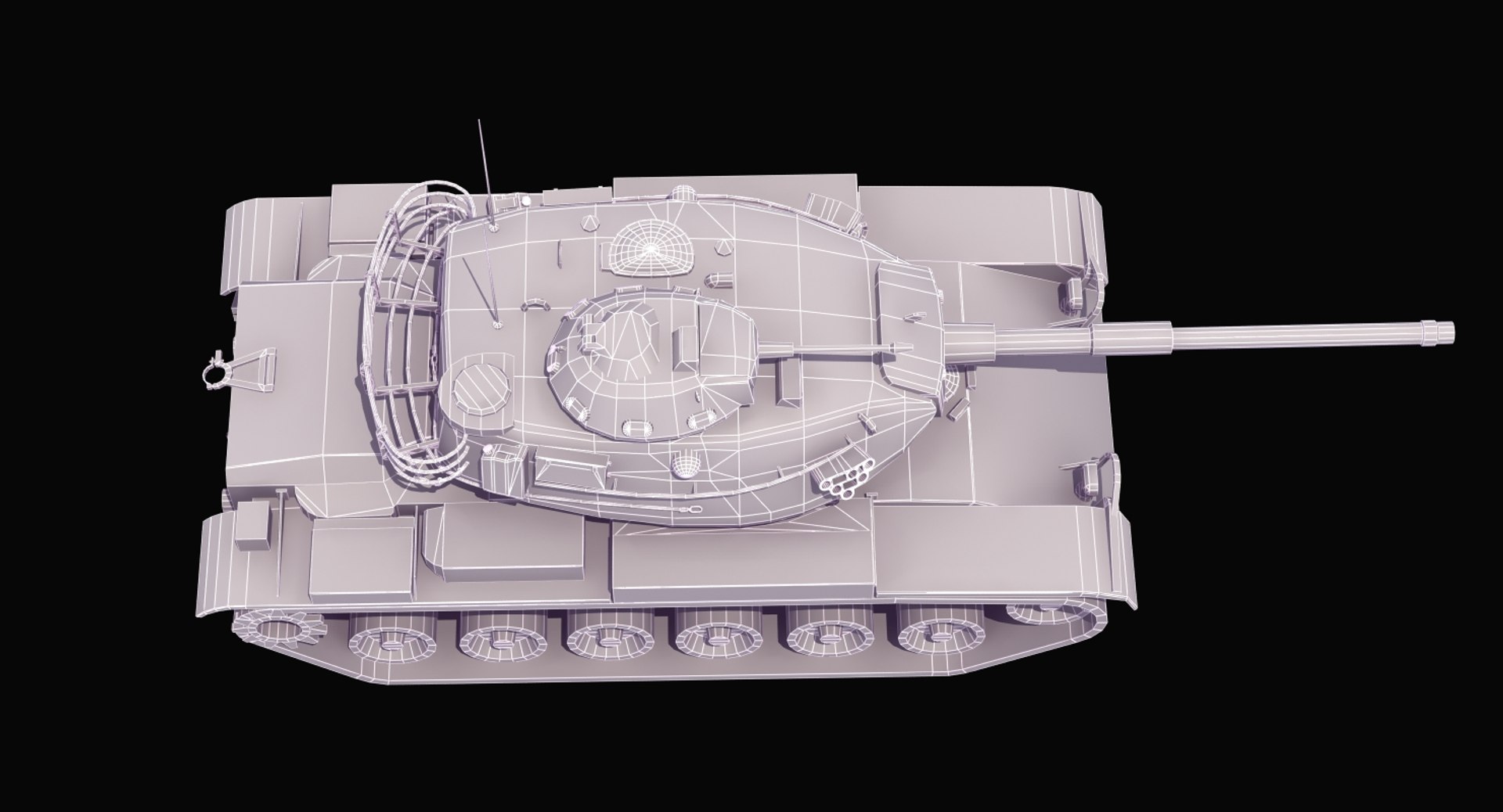 3d model m60a3 battle tank