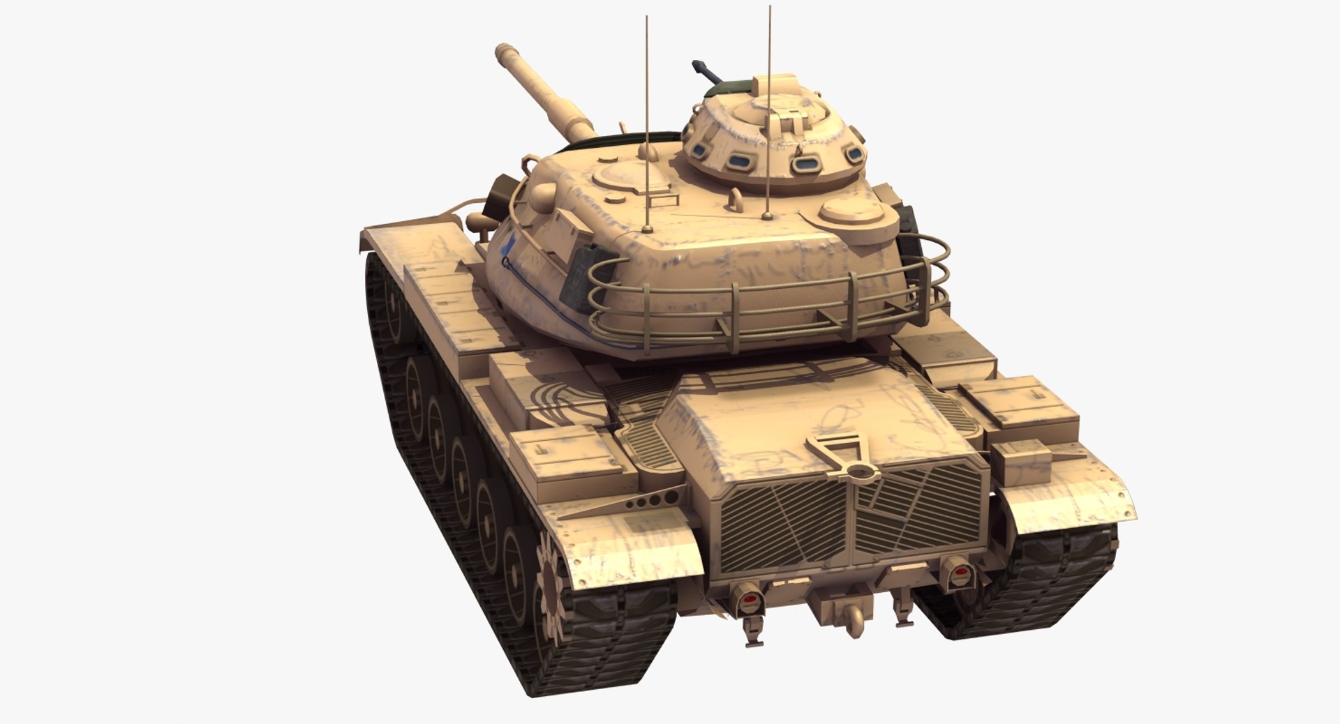 3d Model M60a3 Battle Tank