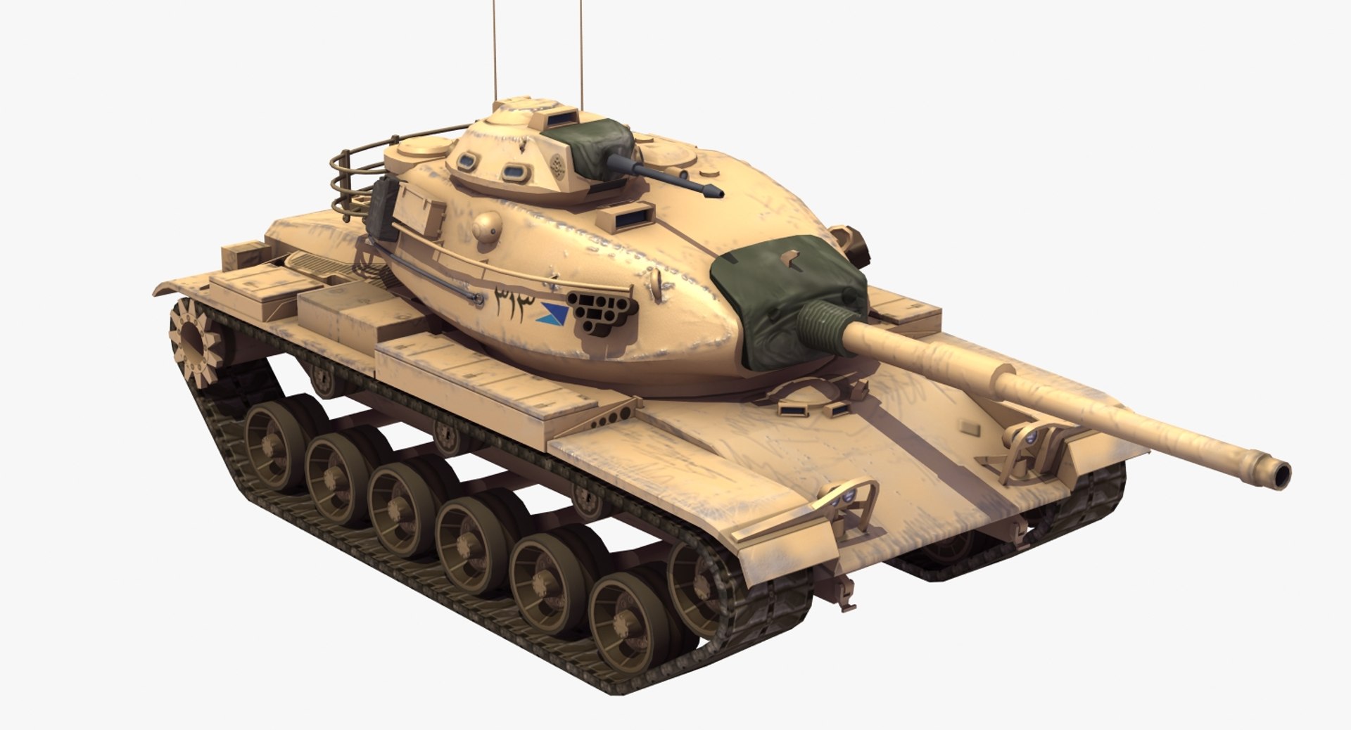 3d Model M60a3 Battle Tank