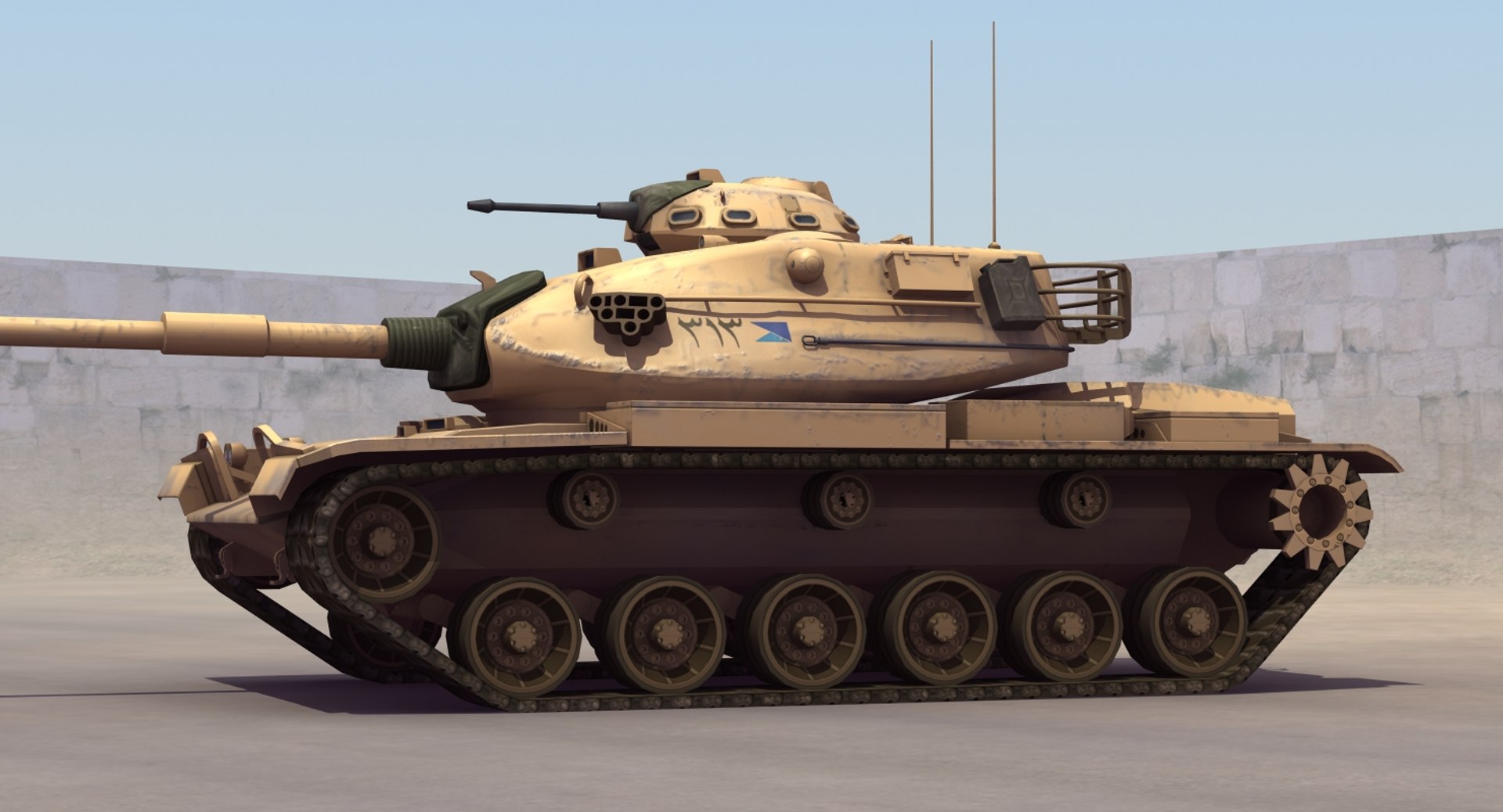 3d Model M60a3 Battle Tank
