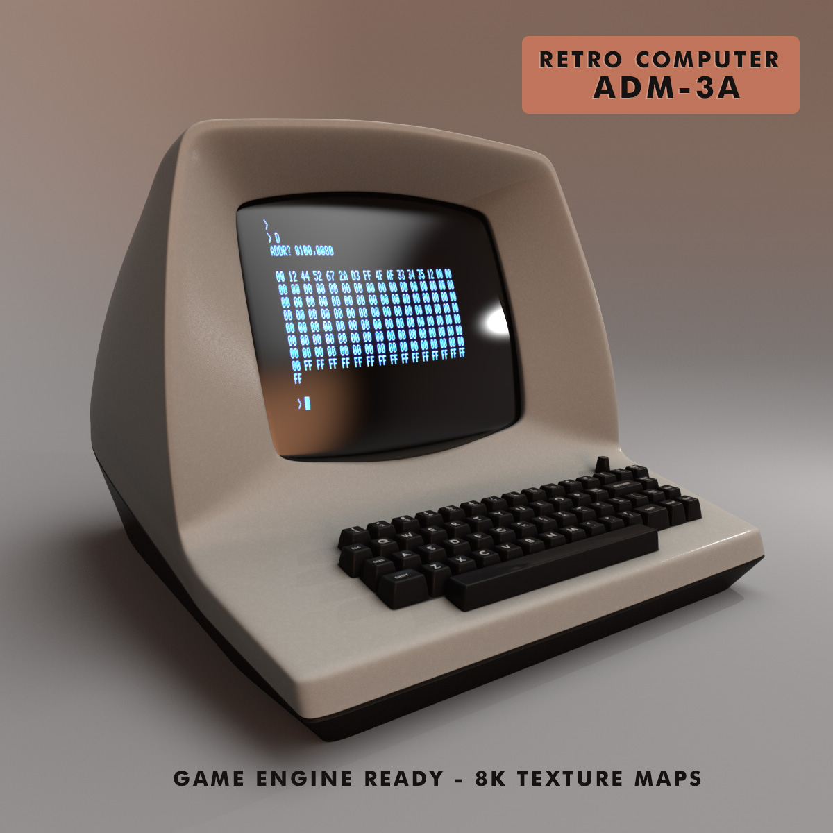 modelo 3d Computadora retro ADM-3A - TurboSquid 1664365