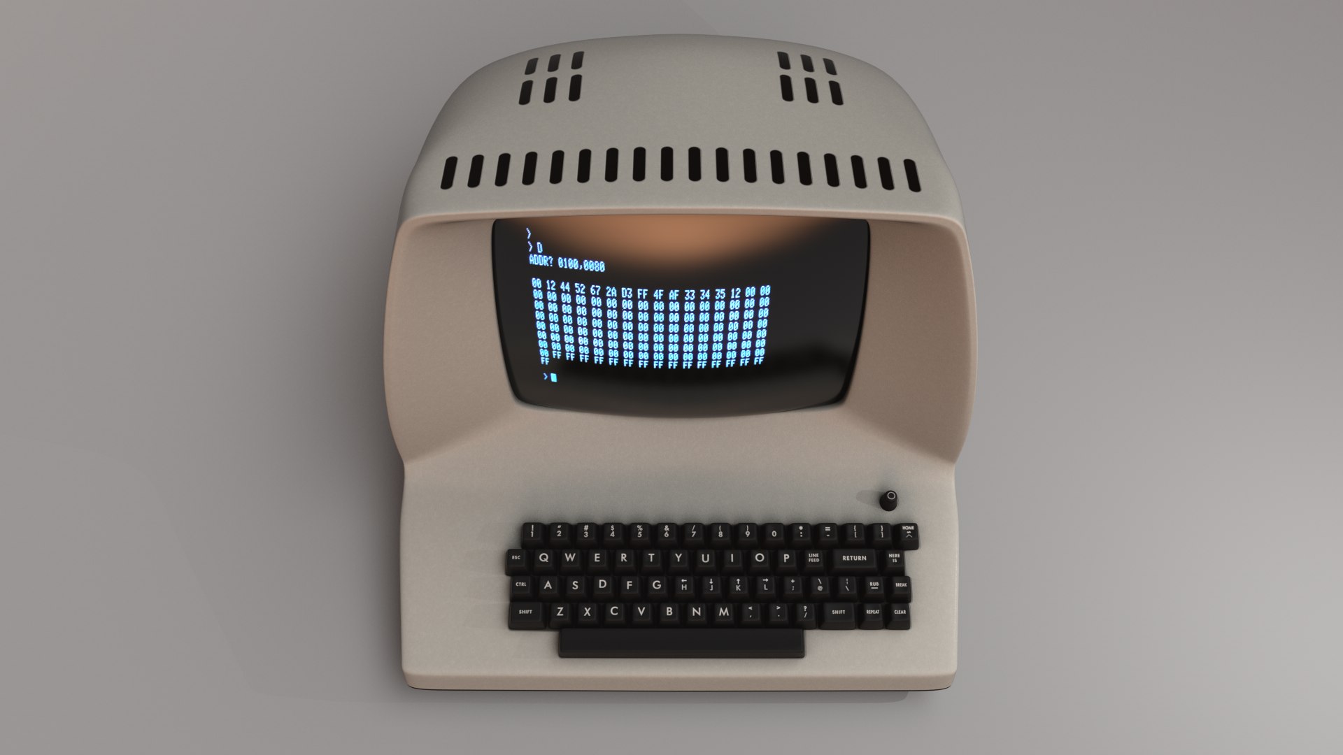 Retro Computer Adm-3a 3D Model - TurboSquid 1664365