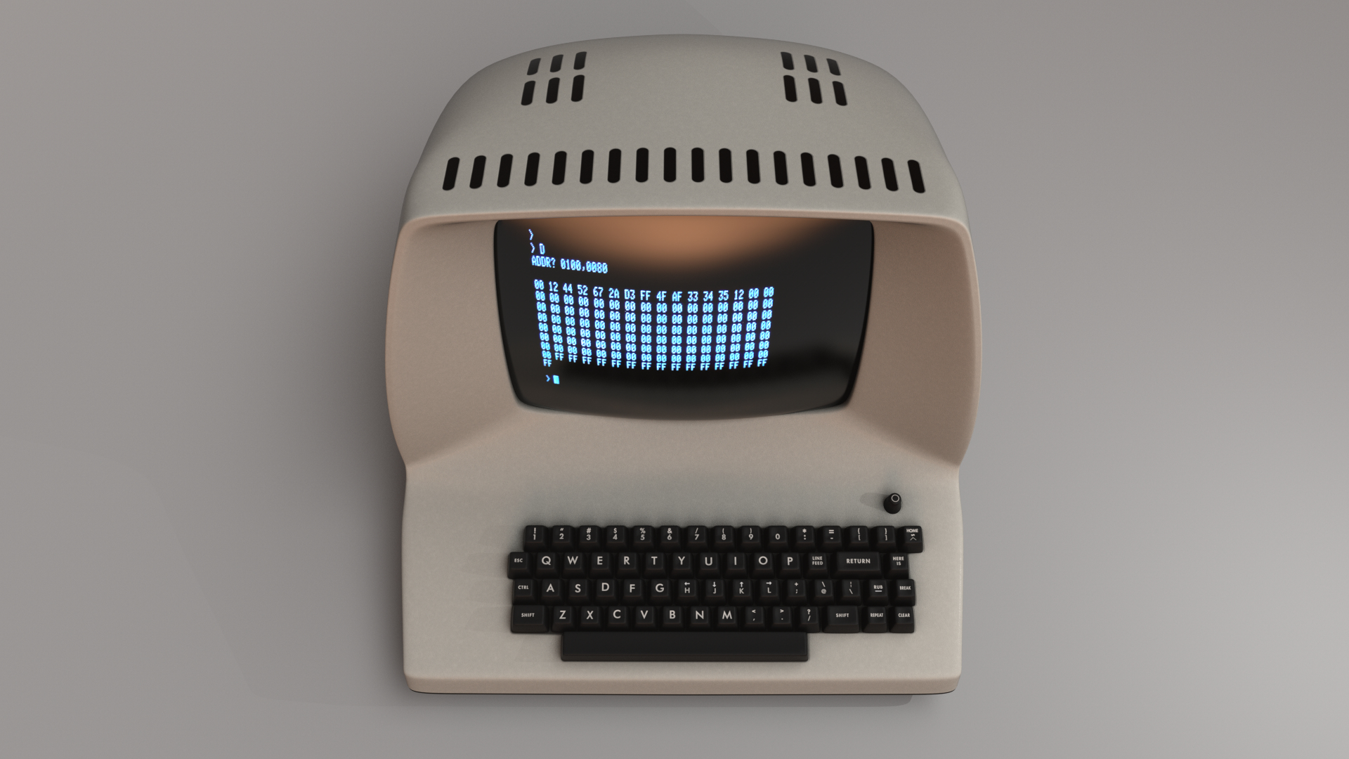 Retro computer adm-3a 3D model - TurboSquid 1664365