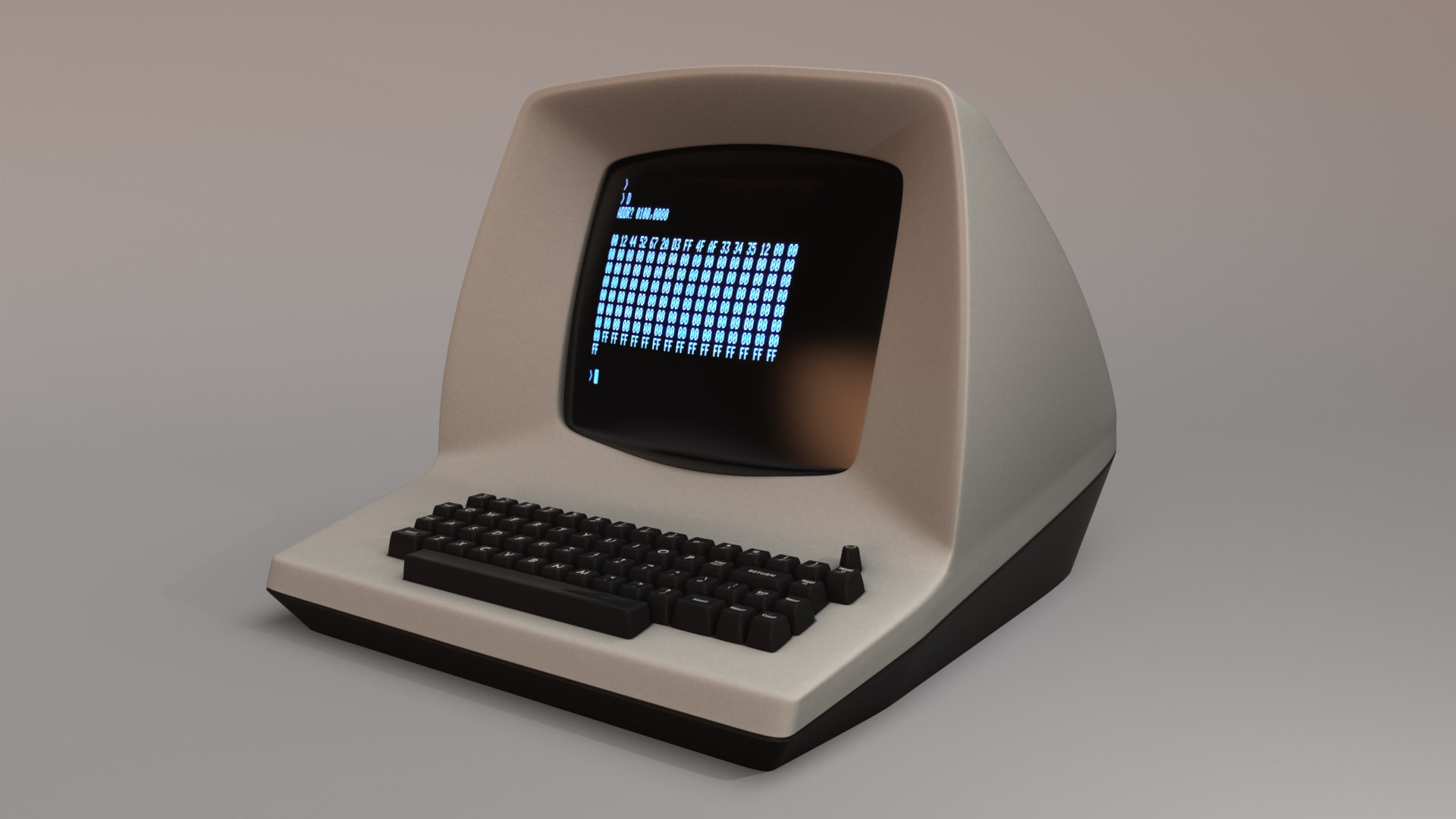 Retro Computer Adm-3a 3D Model - TurboSquid 1664365