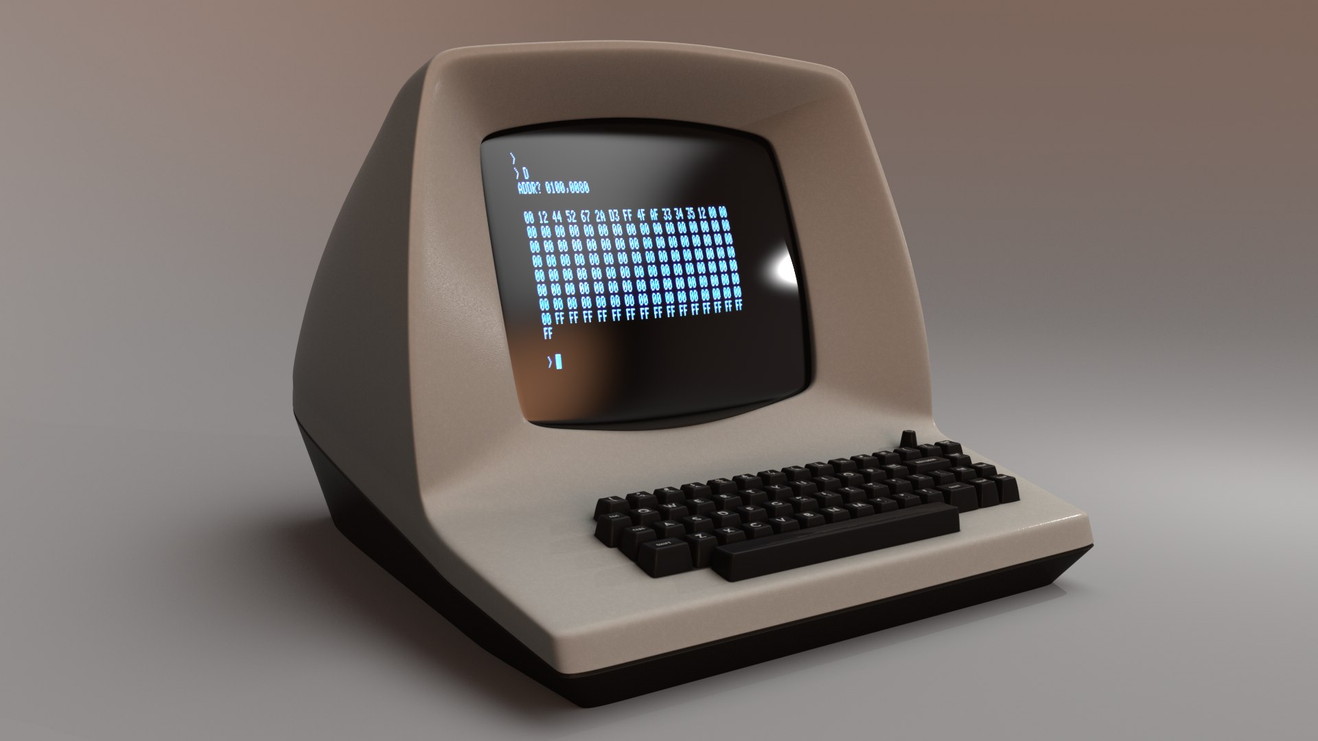 Retro Computer Adm-3a 3D Model - TurboSquid 1664365