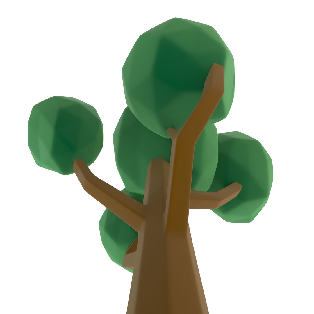 Cartoon Trees Forest Pack 3d Model