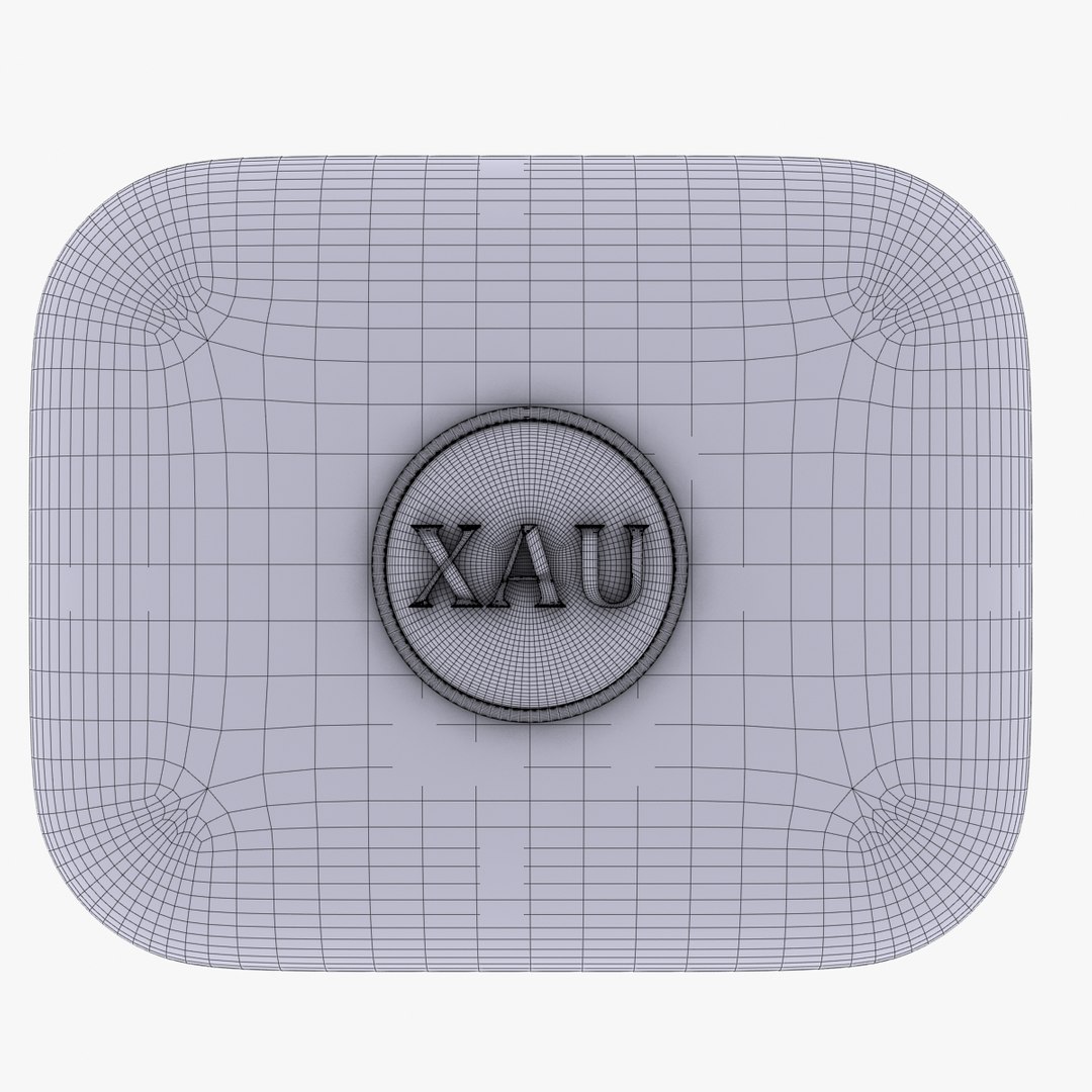 Xau Gold Currency Icon 3d Model